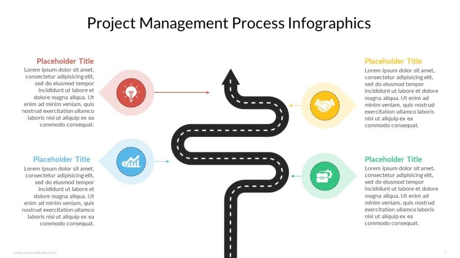 Project Management Process Infographics Templates