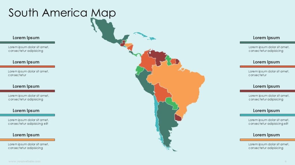 South America Map Presentation Templates and Google Slides