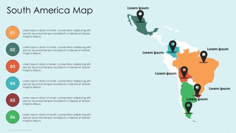 South America Map Presentation Templates and Google Slides