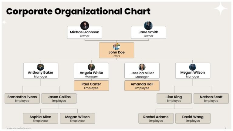 Types of Organizational Charts Presentation Templates