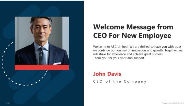 Welcome Message For New Employee Presentation Templates
