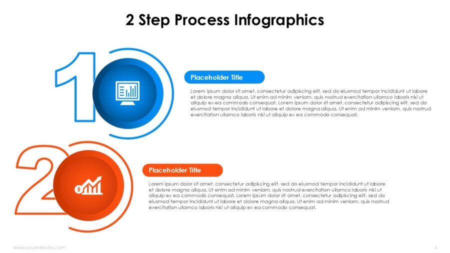 2 Step Process Infographics Templates and Google Slides