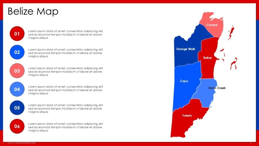 Belize Map Presentation Templates and Google Slides