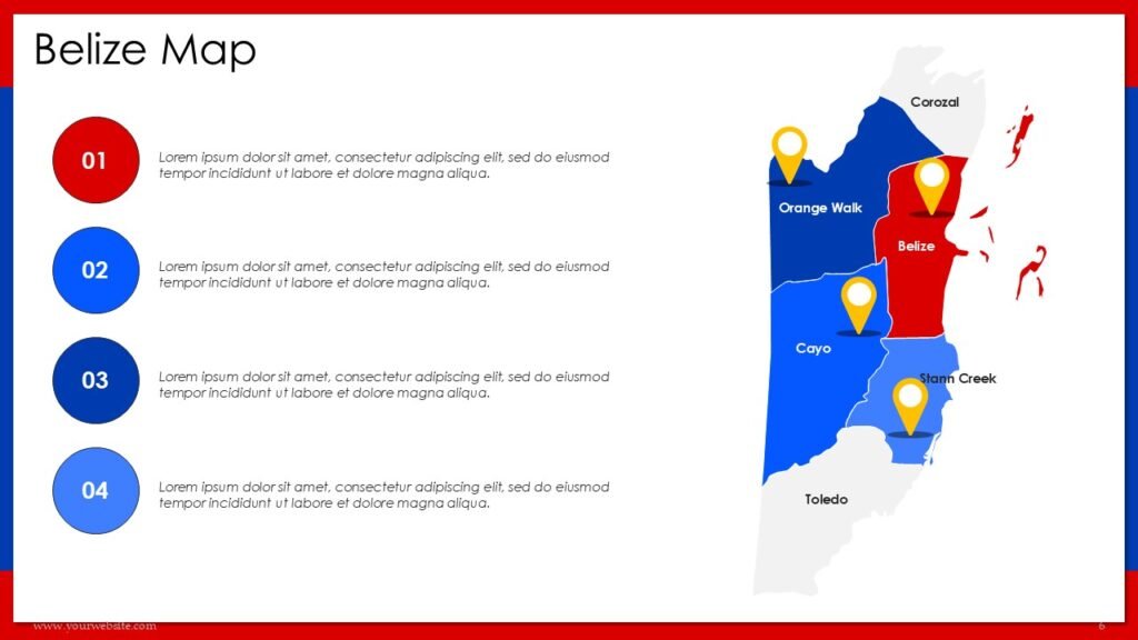 Belize Map Presentation Templates and Google Slides