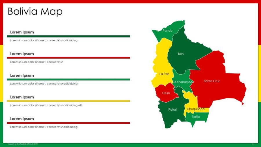 Bolivia Map Presentation Templates and Google Slides