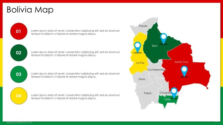Bolivia Map Presentation Templates and Google Slides