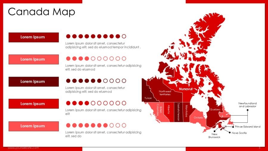 Canada Map Presentation Templates and Google Slides