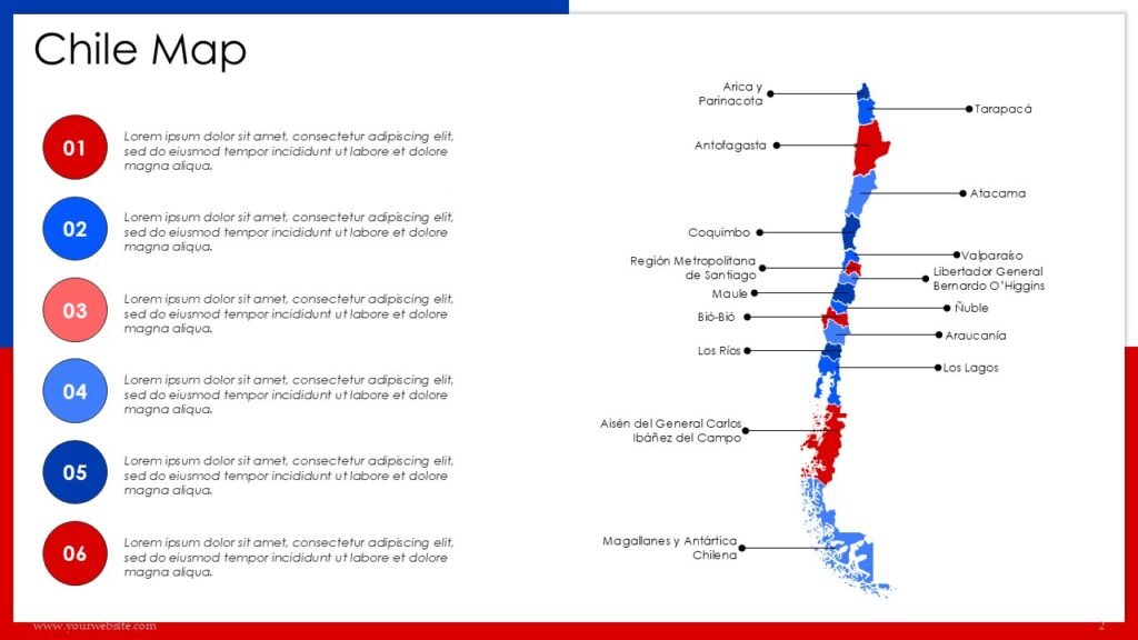 Chile Map Presentation Templates and Google Slides