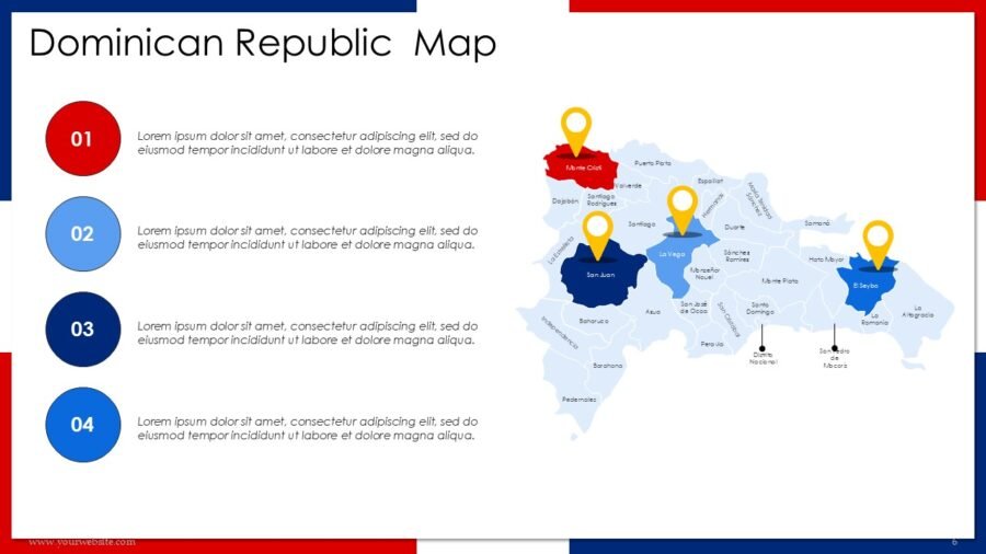 Dominican Republic Map Presentation Templates & Google Slides