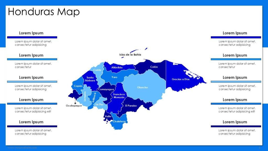 Honduras Map Presentation Templates and Google Slides