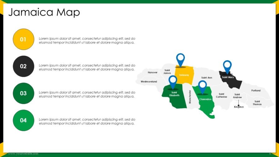 Jamaica Map Presentation Templates and Google Slides