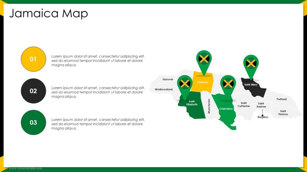 Jamaica Map Presentation Templates and Google Slides