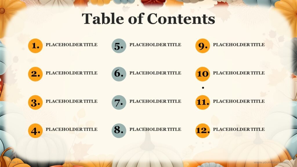 Thanksgiving Background PowerPoint Templates & Google Slides