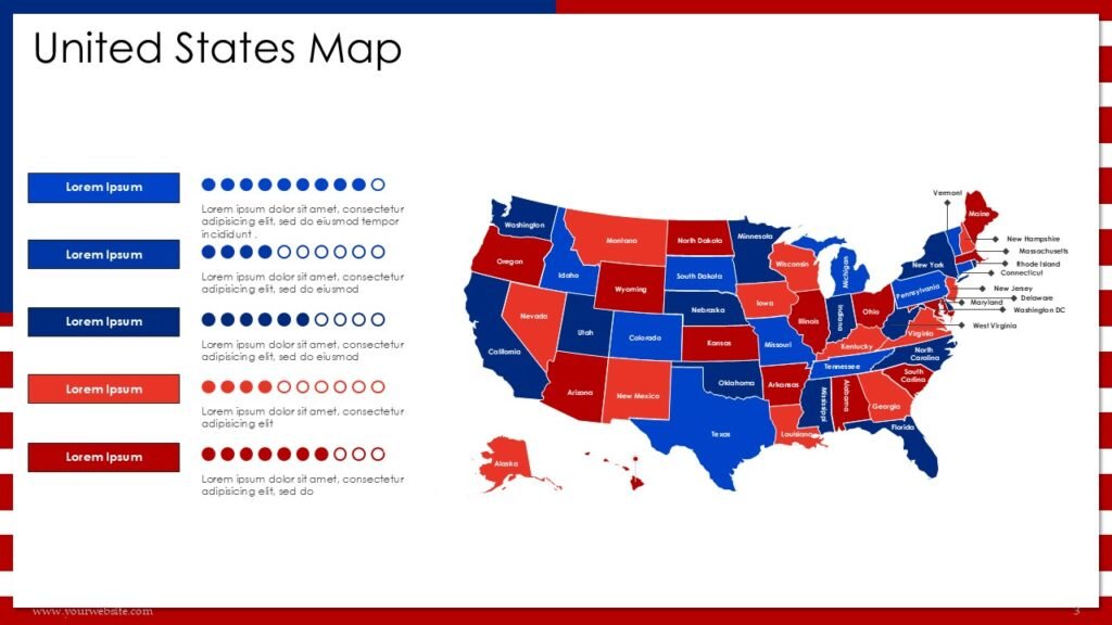United States Map Presentation Templates and Google Slides