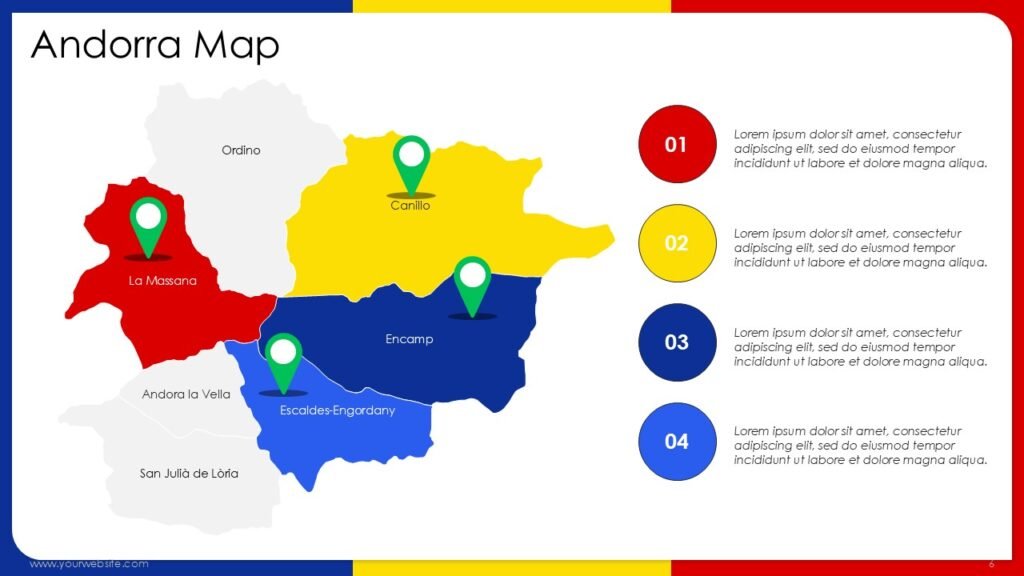 Andorra Map Presentation Templates and Google Slides Themes