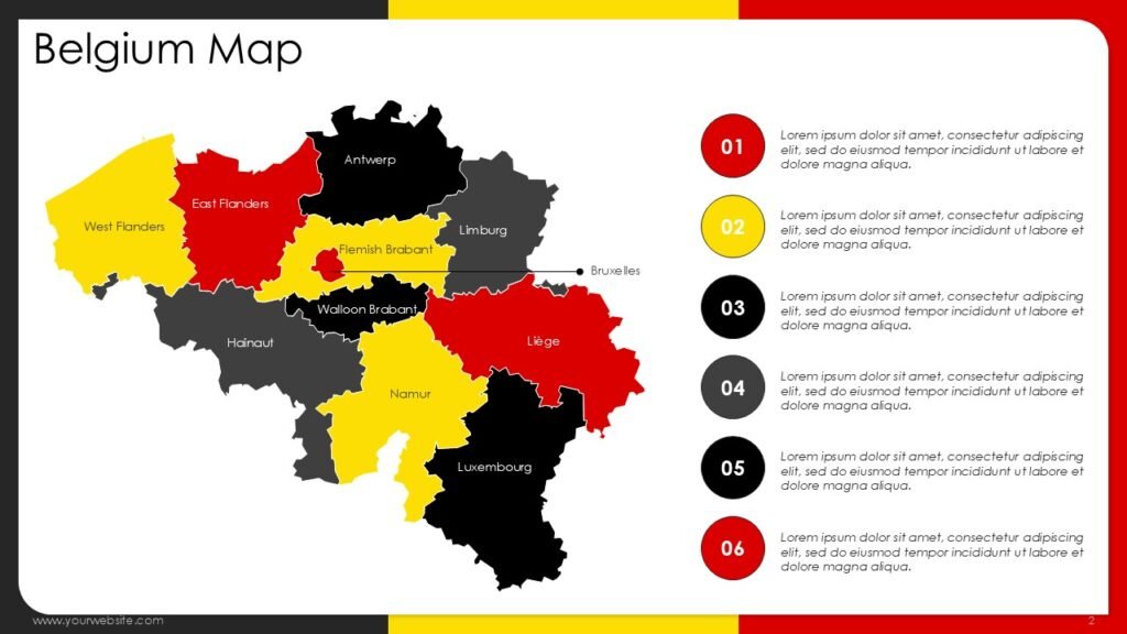 Belgium Map Presentation Templates and Google Slides Themes