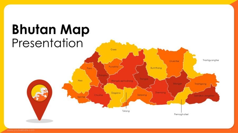 Bhutan Map Presentation Templates and Google Slides Themes