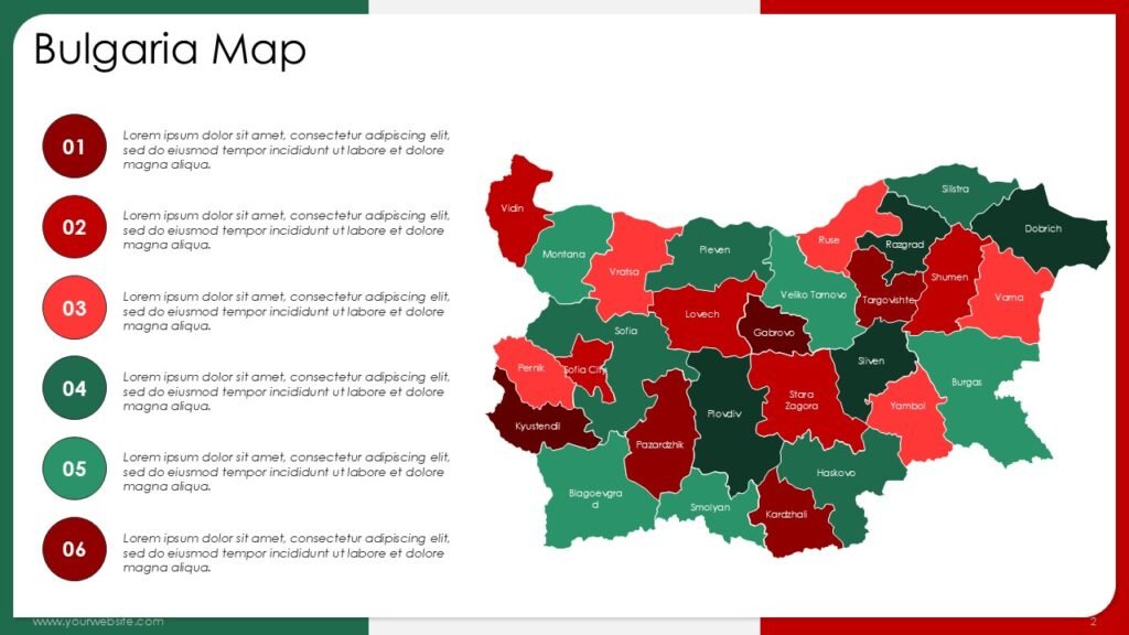 Bulgaria Map Presentation Templates And Google Slides Themes