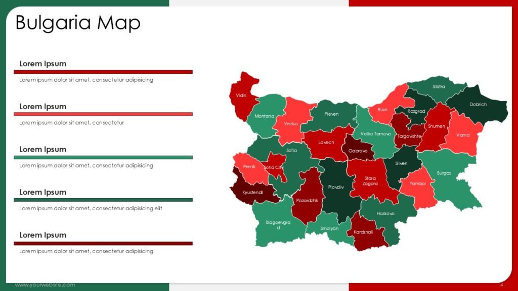 Bulgaria Map Presentation Templates And Google Slides Themes