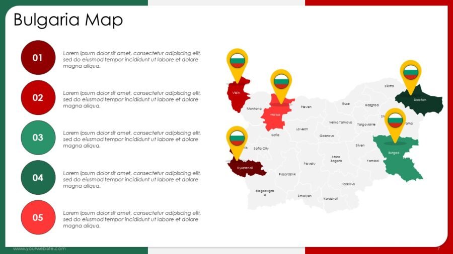 Bulgaria Map Presentation Templates And Google Slides Themes