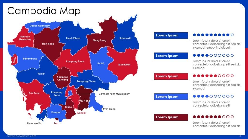 Cambodia Map Presentation Templates and Google Slides Themes