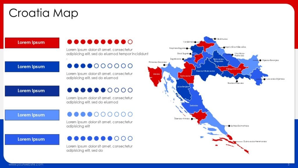 Croatia Map Presentation Templates and Google Slides Themes