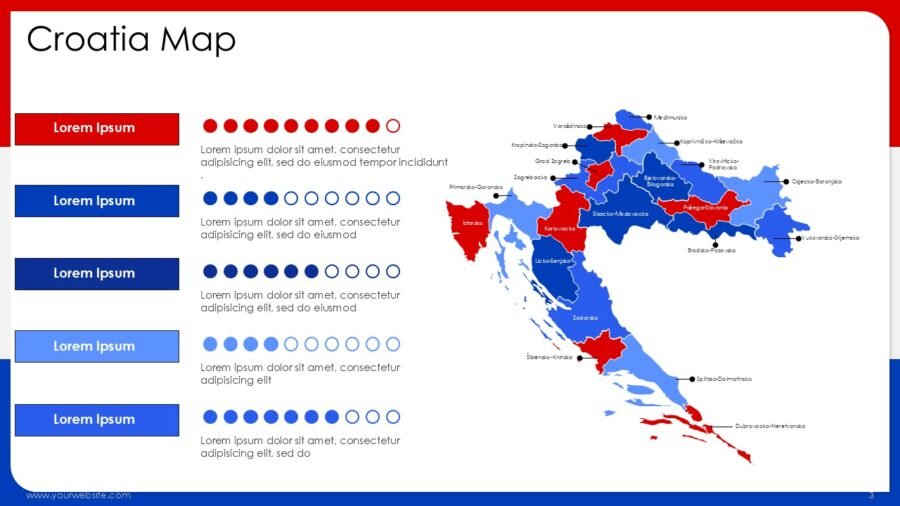 Croatia Map Presentation Templates and Google Slides Themes