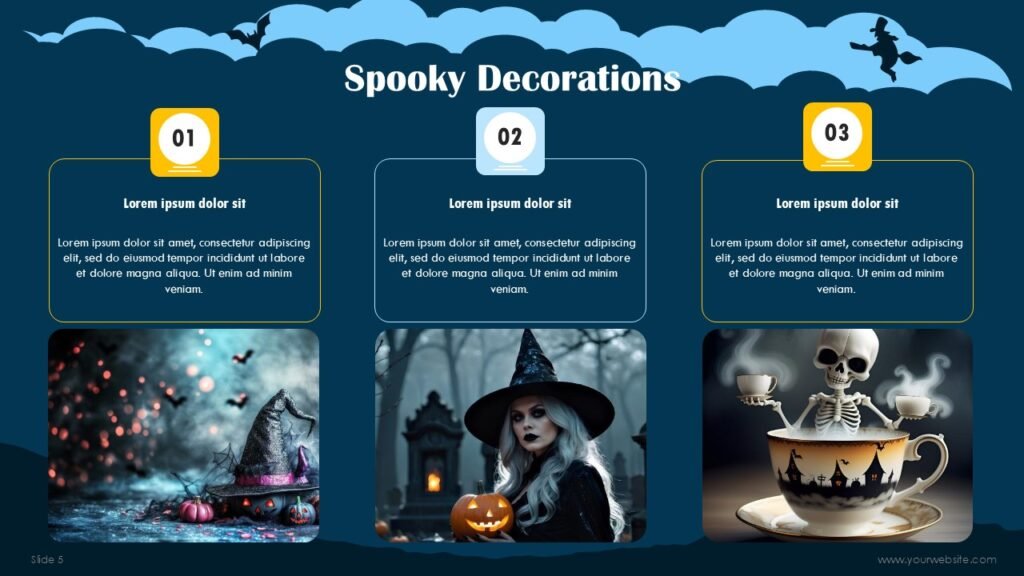 Halloween History Timeline Presentation Templates