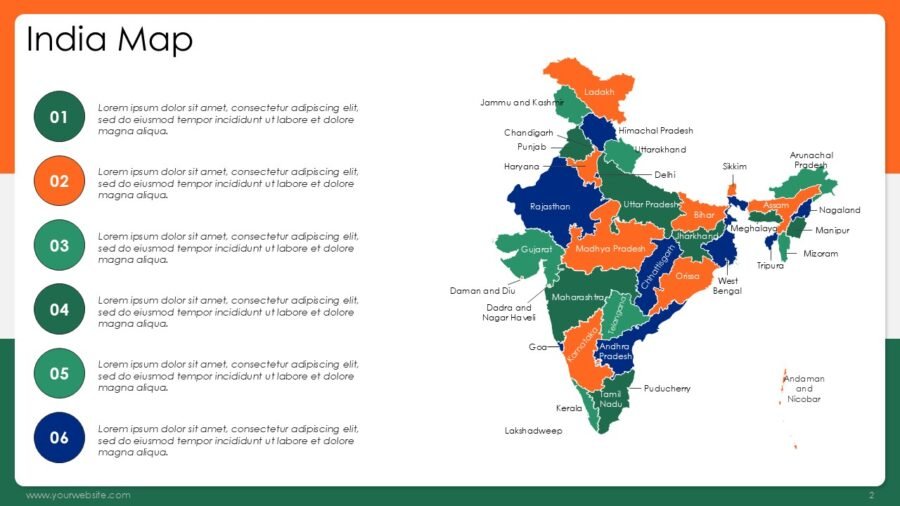 India Map Presentation Templates and Google Slides