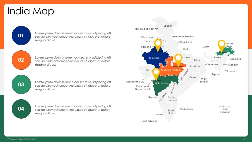India Map Presentation Templates and Google Slides