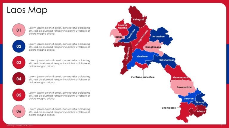 Laos Map Presentation Templates & Google Slides