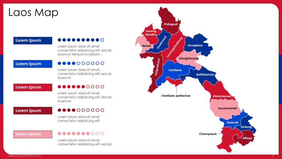 Laos Map Presentation Templates & Google Slides