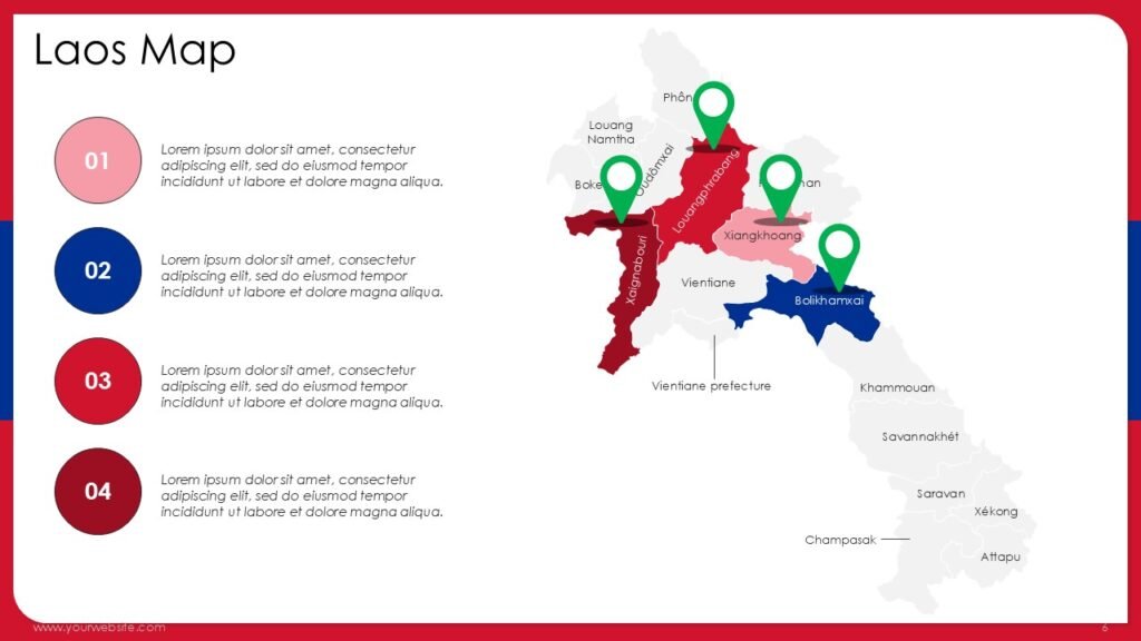 Laos Map Presentation Templates & Google Slides