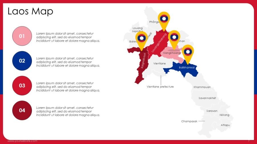 Laos Map Presentation Templates & Google Slides