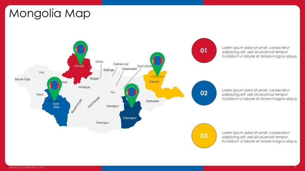 Mongolia Map Presentation Templates & Google Slides