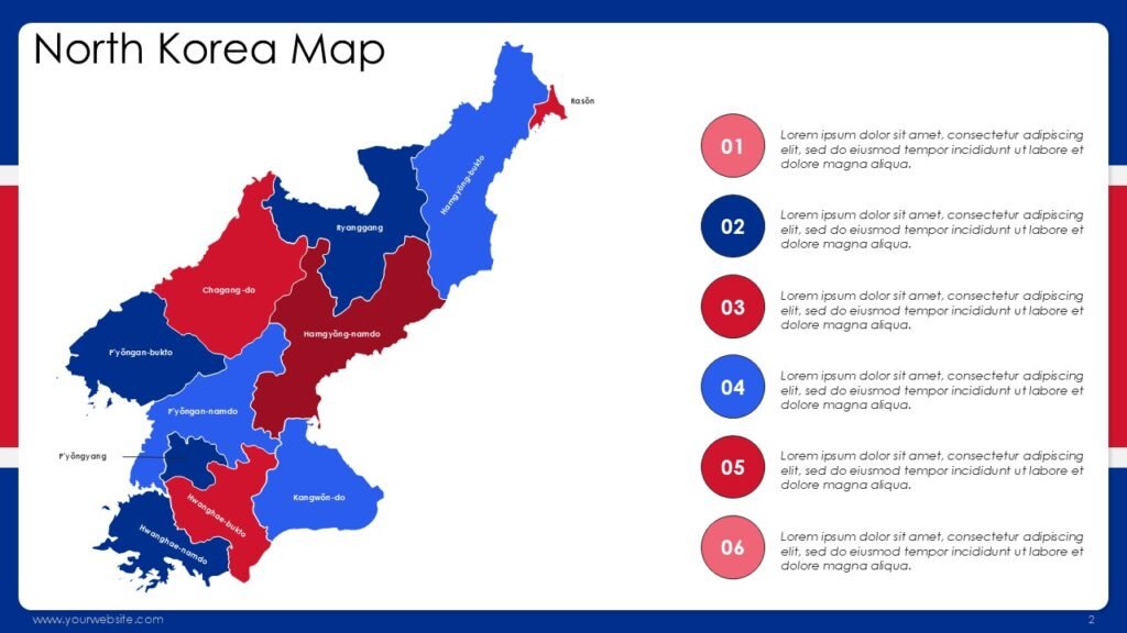 North Korea Map Presentation Templates & Google Slides