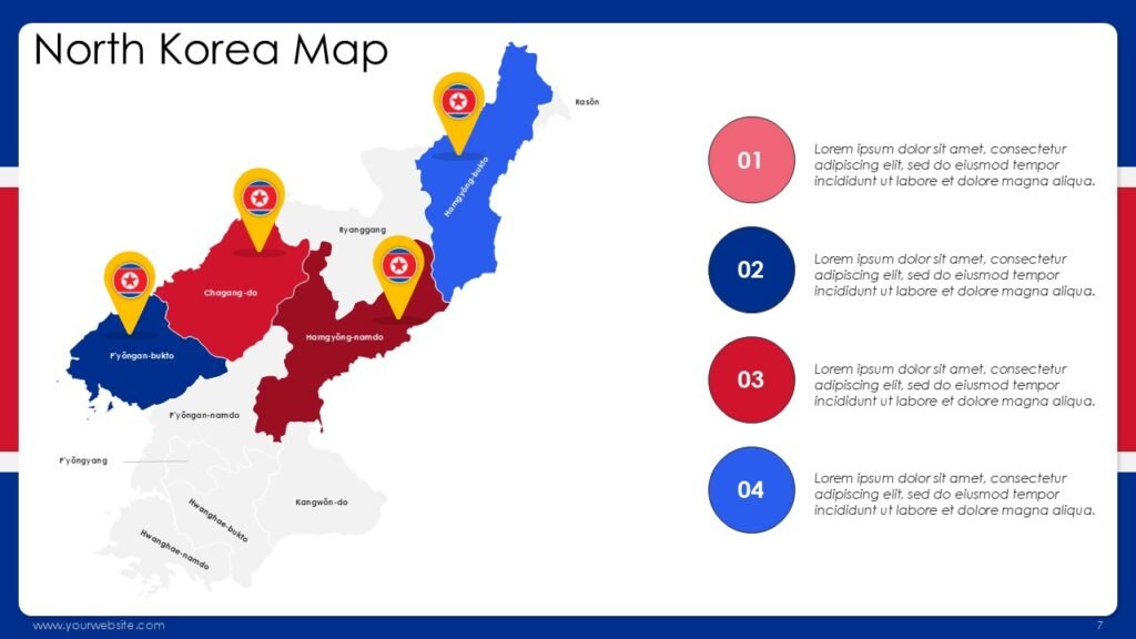 North Korea Map Presentation Templates & Google Slides