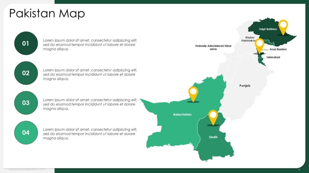Pakistan Map Presentation Templates & Google Slides