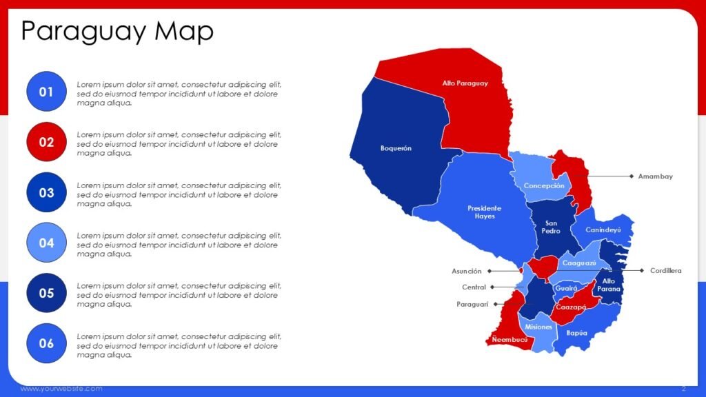 Paraguay Map Presentation Templates and Google Slides Themes