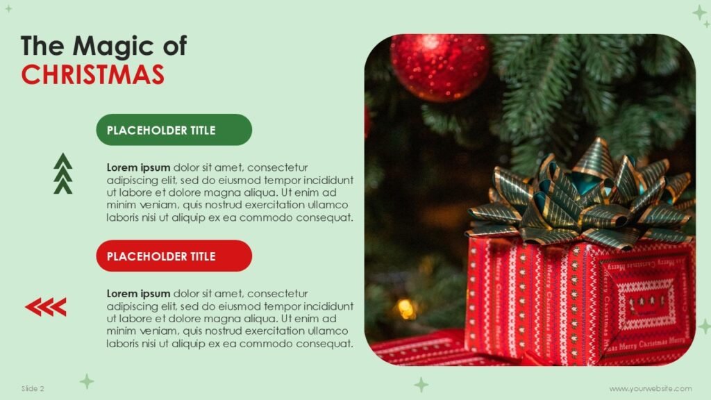 Christmas Wishlist PowerPoint Template and Google Slides