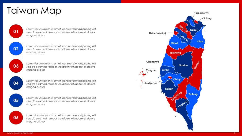 Taiwan Map Presentation Templates & Google Slides