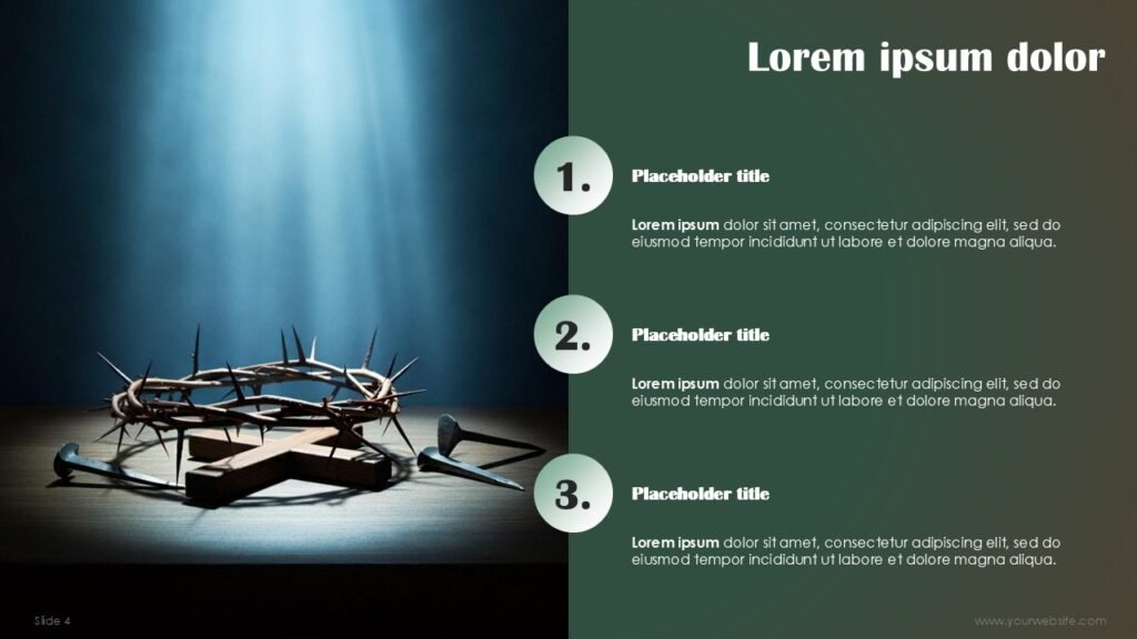 The nativity of Jesus Christ PowerPoint Template & Google Slides