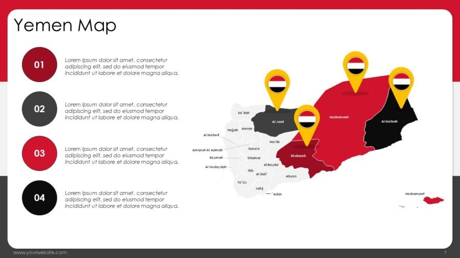 Yemen Map Presentation Templates & Google Slides