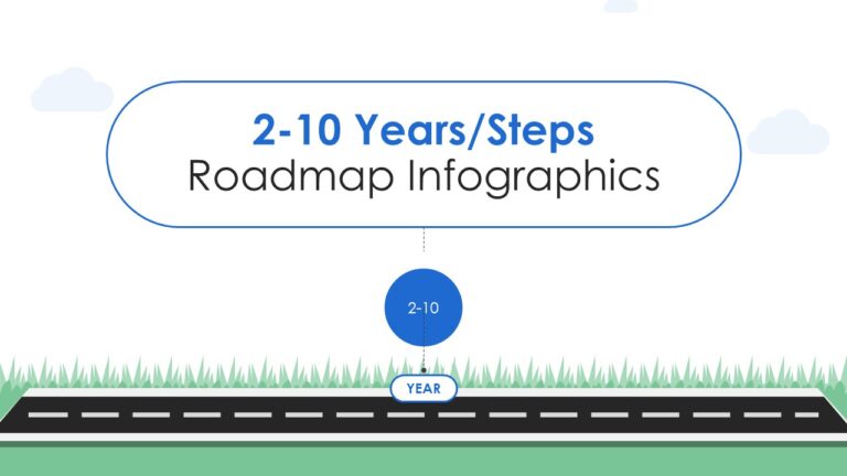 2 to 10 Years Steps Roadmap Infographics PowerPoint Templates