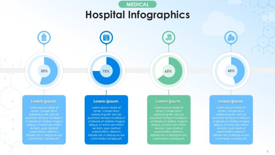 Medical Hospital Infographics PowerPoint Templates