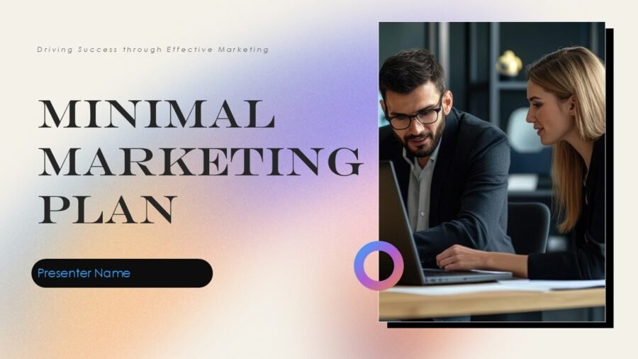 Minimal Marketing Plan Presentation Templates