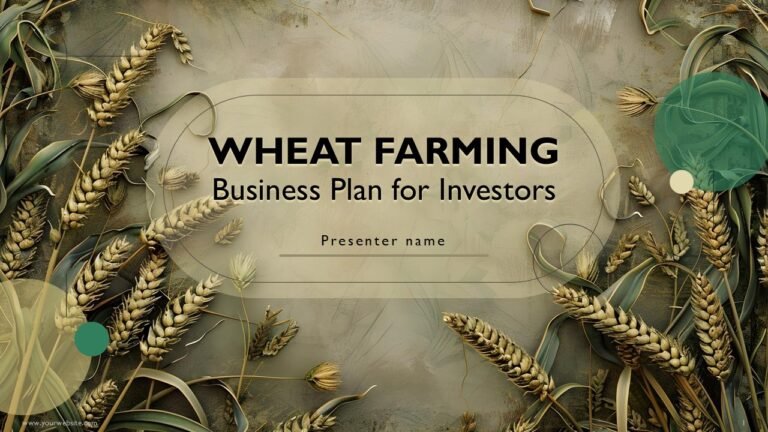 Wheat Farming Business Plan for Investors Presentation Templates