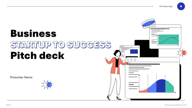 Business Startup to Success Pitch Deck Presentation Templates