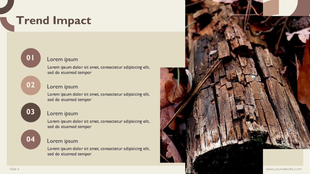 Creative Geometric Abstract Color of the Year 2025 Mocha Mousse PPT ...