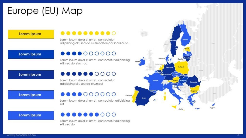 Europe Map Presentation Templates and Google Slides
